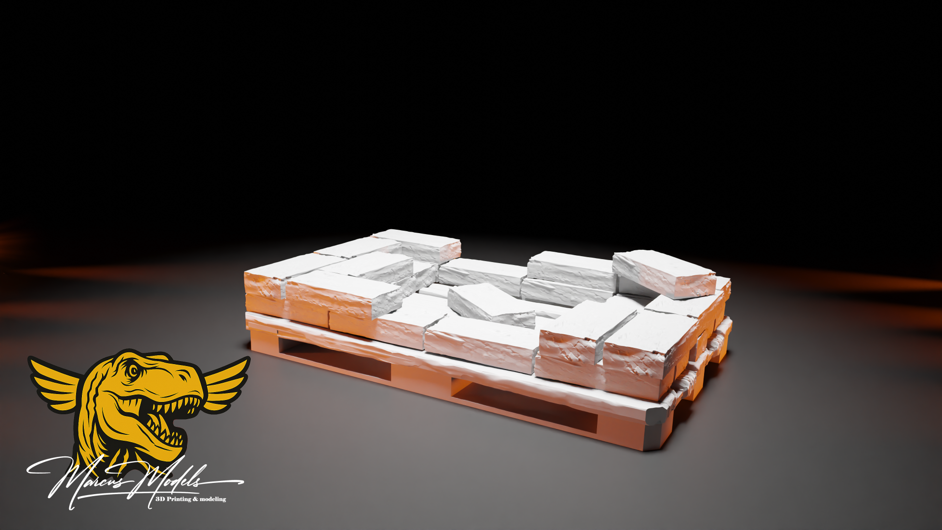 Staré cihly na paletě ver.B :: Marcus-models